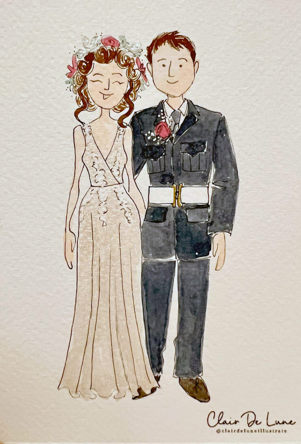 Live Wedding & Event Illustrations - Clair De Lune